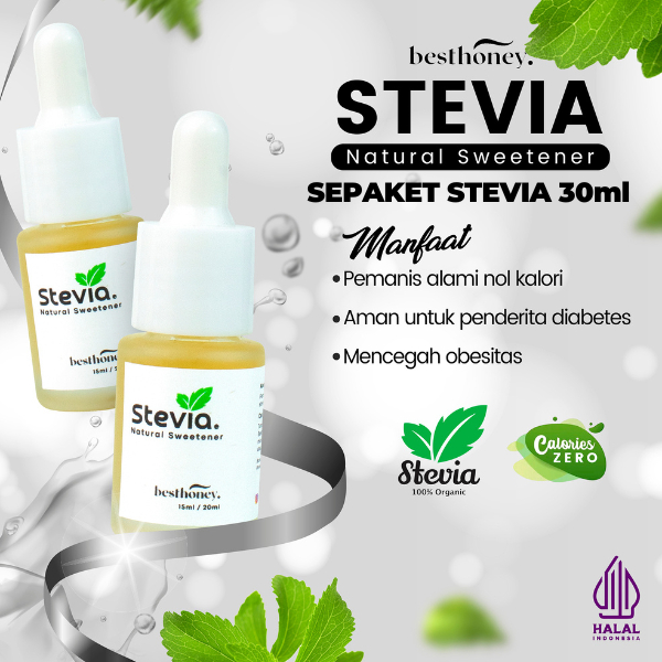 Jual Best Honey Stevia - Pemanis Alami - Stevia Gula Cair - Stevia ...