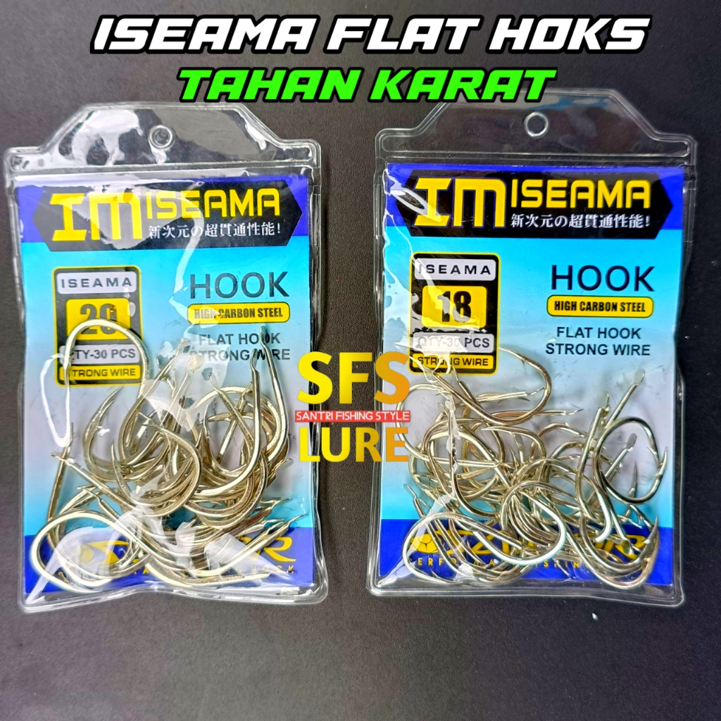 Jual Kail iseama isi 30pcs kail pancing kail assist hok kail tahan ...