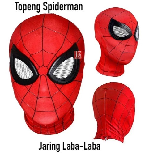 Jual Topeng Edisi Pahlawan Superhero Motif Spiderman Jaring Laba-Laba ...