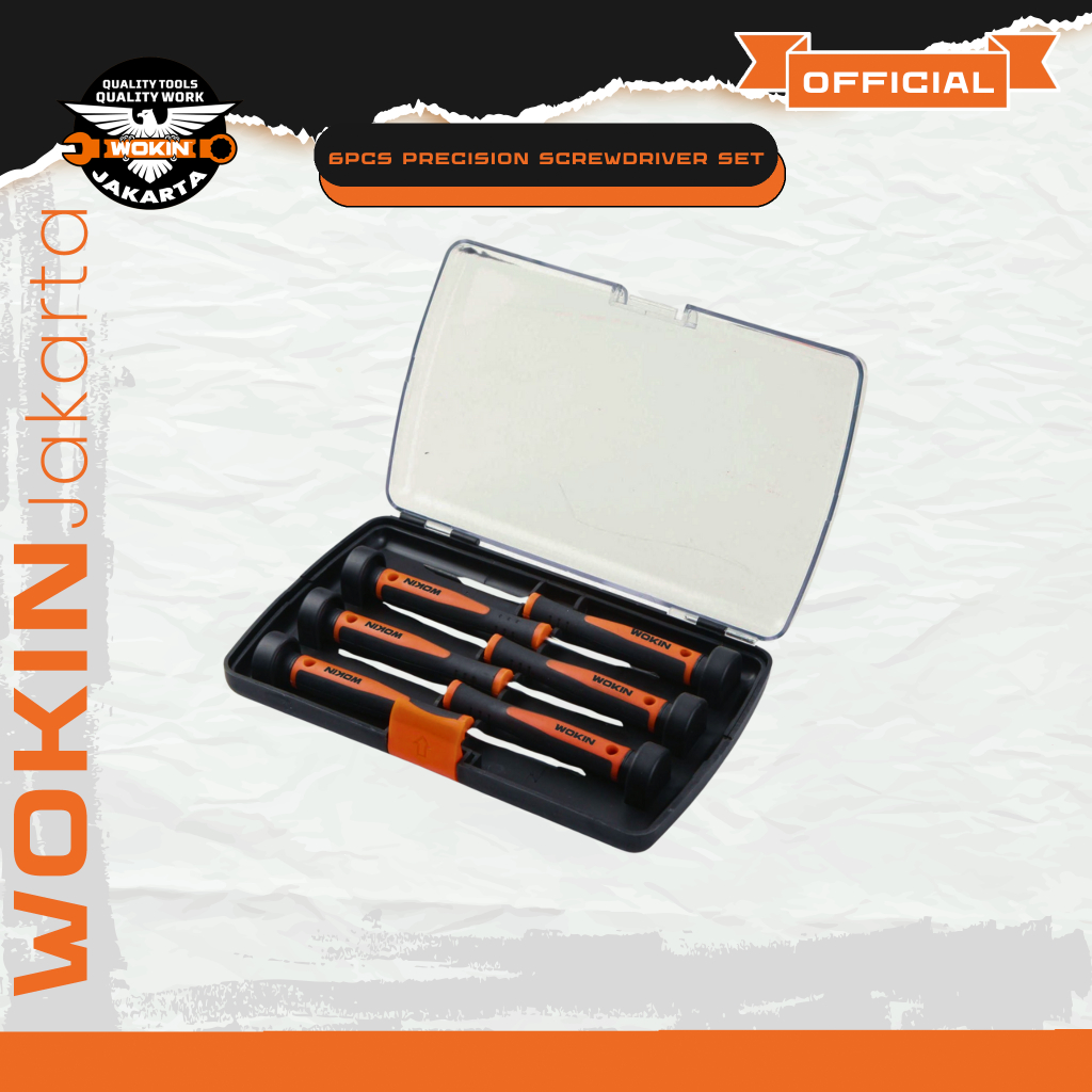 Jual Precision Screwdriver Set 6 Pcs Wokin | Obeng Jam Set 6Pcs| Obeng ...