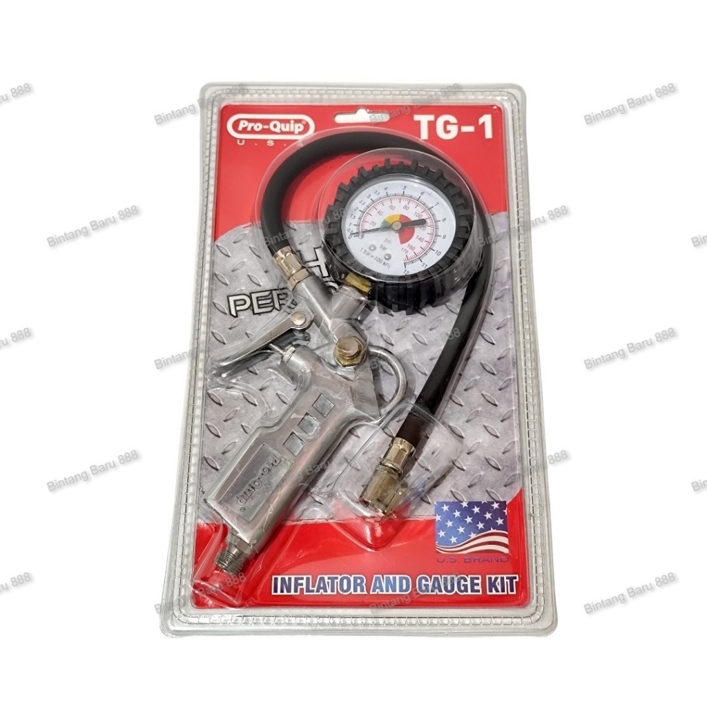 Jual Inflator And Gauge Kit / Alat Ukur Tekanan angin / Alat Ukur Isi Tekanan Angin TG-1 Pro ...
