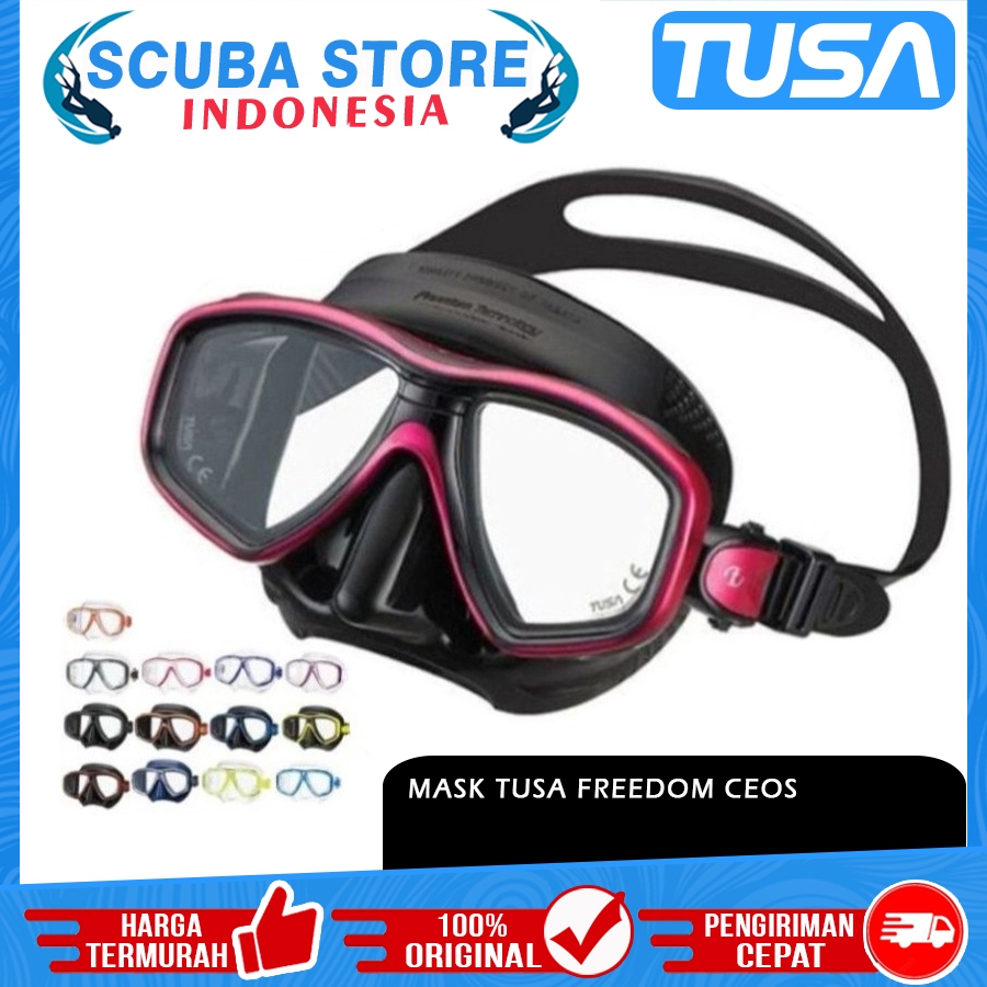 Jual M-212 Mask Tusa Scuba Diving Freedom Ceos Masker Kacamata Selam Snorkeling Freediving ...