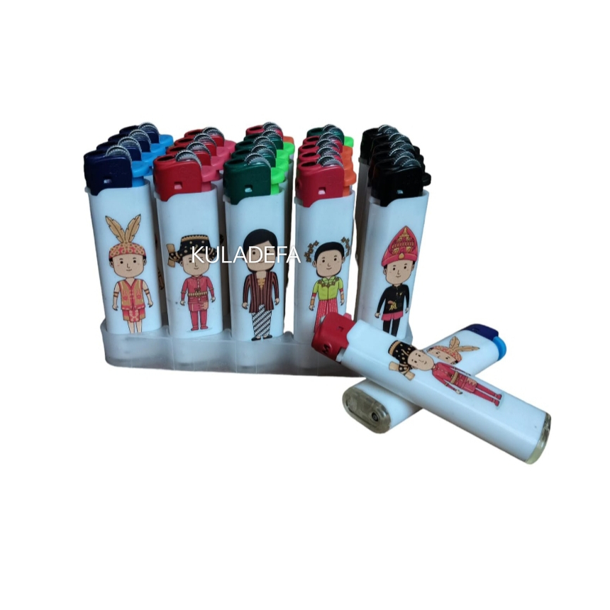 Jual Metro Lighter J 005 Baju Adat Korek Api Gas mirip Cricket Model ...