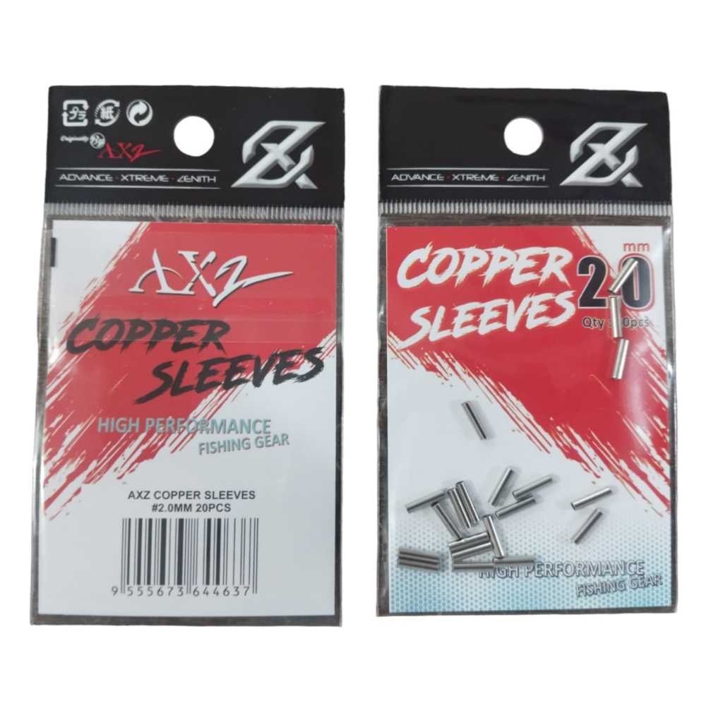 Jual 1bks isi 20biji AXZ Copper sleeves Klem pancing kawat wire Neklin ...