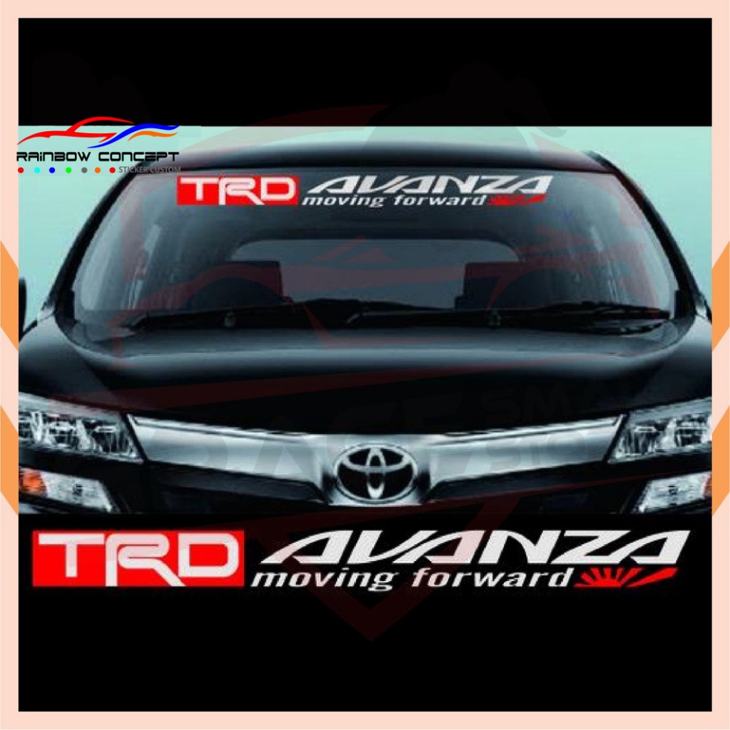 Jual STIKER AVANZA KACA MOBIL TRD MOVING FORWARD TOYOTA AVANZA | Shopee ...