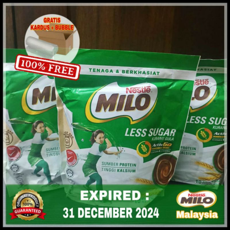 Jual Milo Less Sugar Original Malaysia - Susu diet | Shopee Indonesia