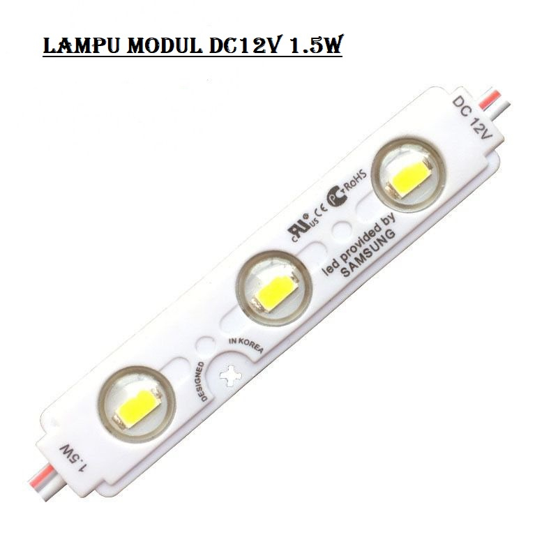 Jual SAMSUNG Lampu Modul LED 5730 SMD 12v DC 3 Mata 12 v volt Module (6511) | Shopee Indonesia