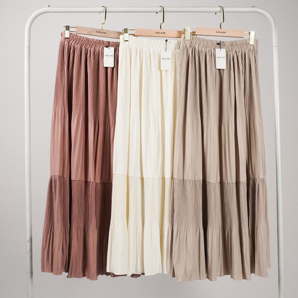 Jual Ahlami- Yuri Skirt Rok Plisket Plisket Skirt Premium Rok Formal ...