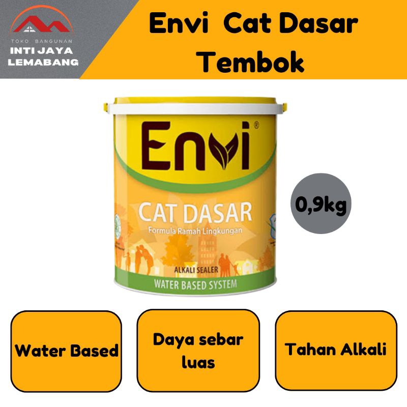 Jual Envi Cat Dasar Tembok Putih 0,9kg | Shopee Indonesia