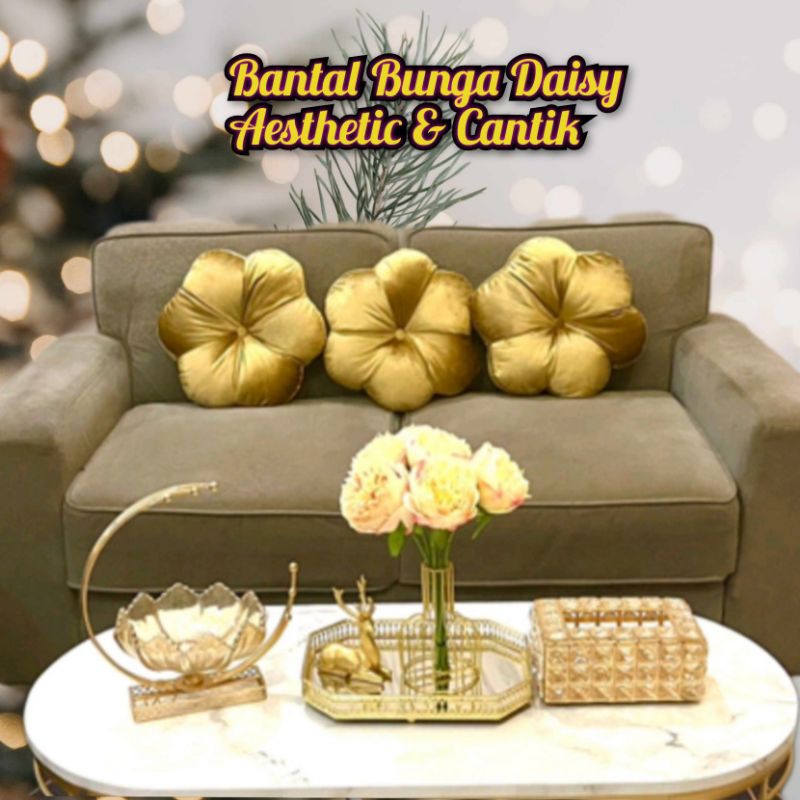 Jual Bantal Bunga Daisy Aesthetic Bantal Sofa Daisy Premium Dekorasi ...
