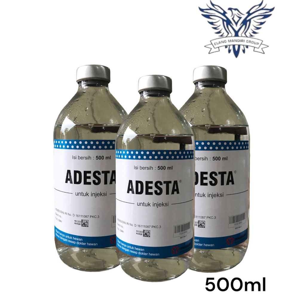 Jual Adesta 500ml Pelarut Obat Aquades Injeksi Vaksin Medion untuk ...