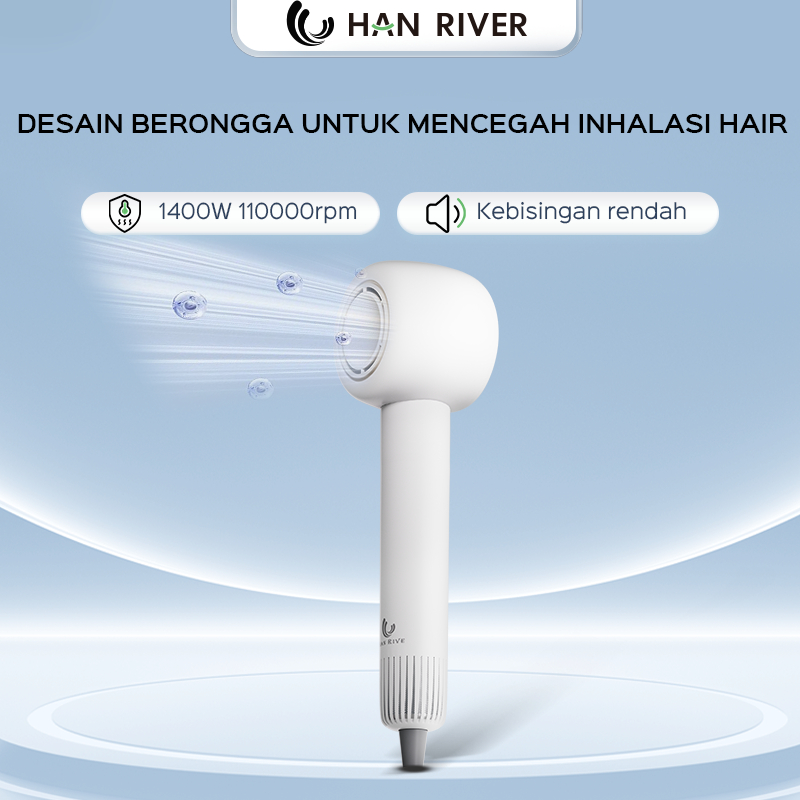 Jual HAN RIVER High Speed Hair Dryer 1400W Ion Negatif Hair Protection ...
