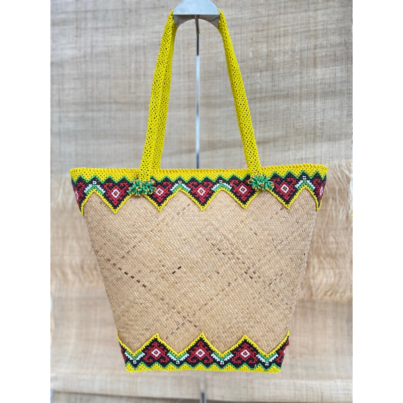 Jual Manika Kaltim - Tote Bag Rotan Manik Gunungan Dayak Kalimantan ...