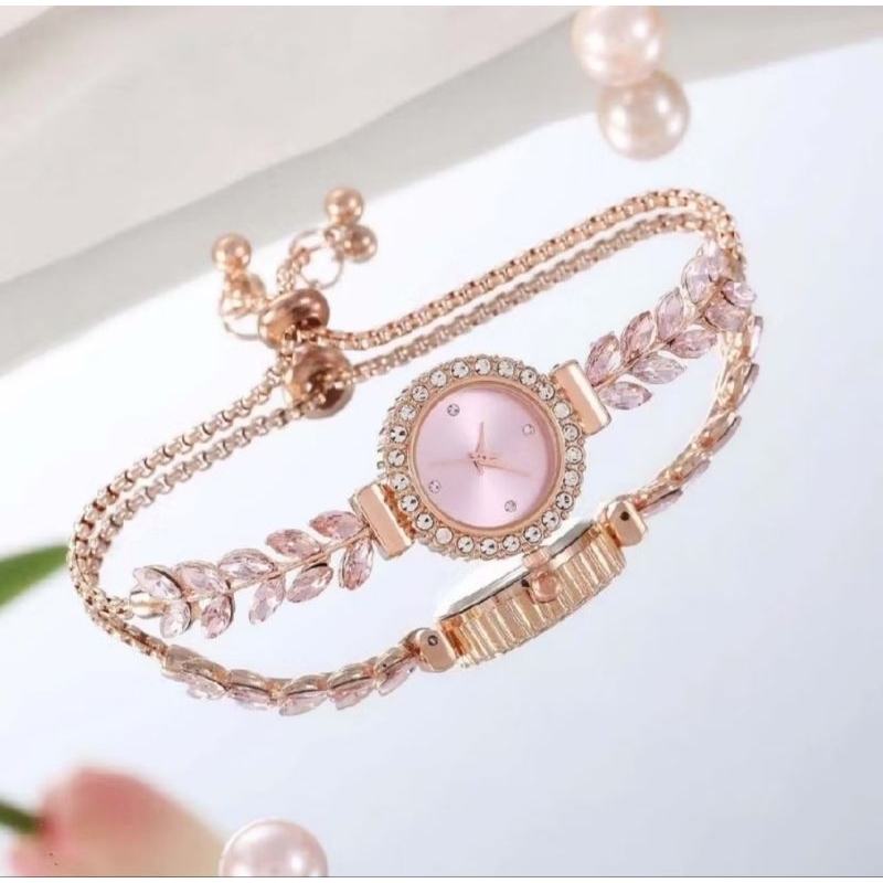 Jual Jam Tangan Serut Wanita Viral best Seller 2024 kekinian Model ...