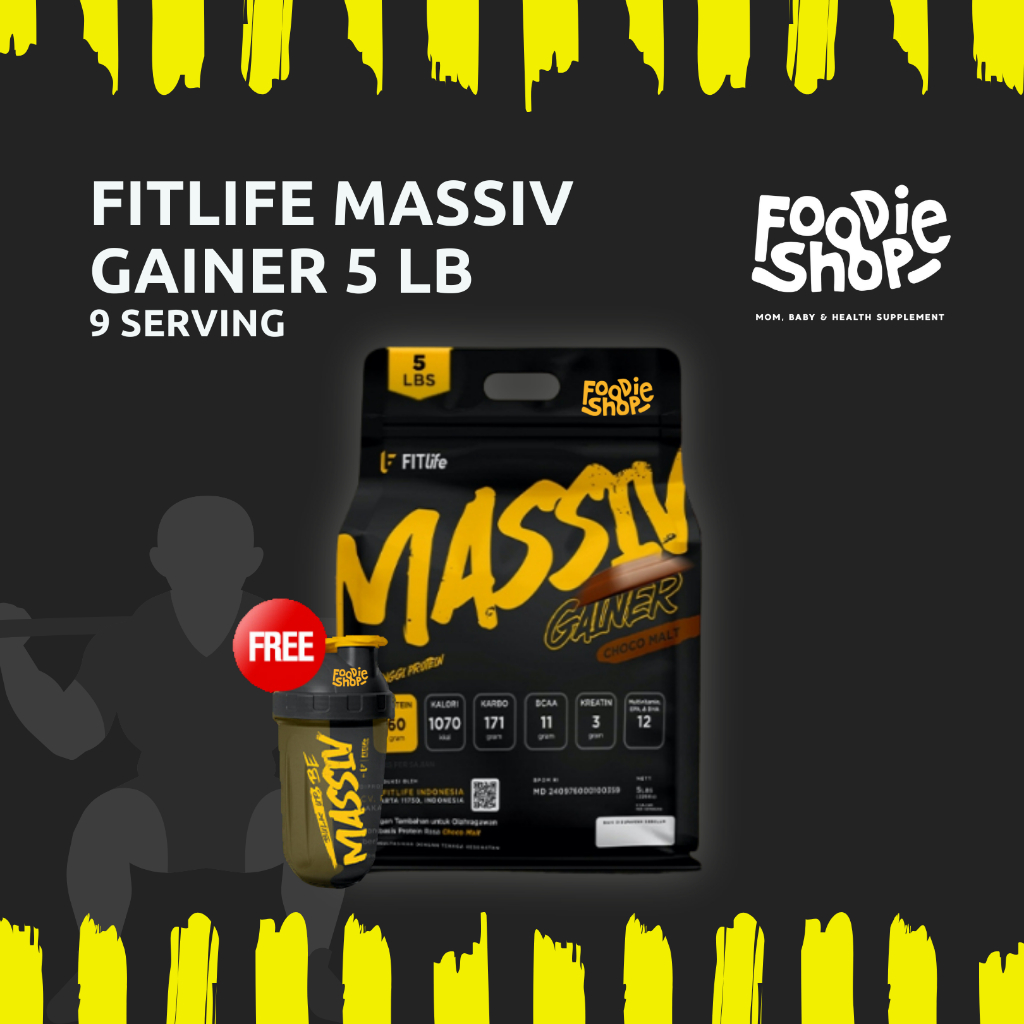 Jual FITlife Massiv Gainer 5 lbs 2260 gram (MPro Upgraded) | Shopee ...