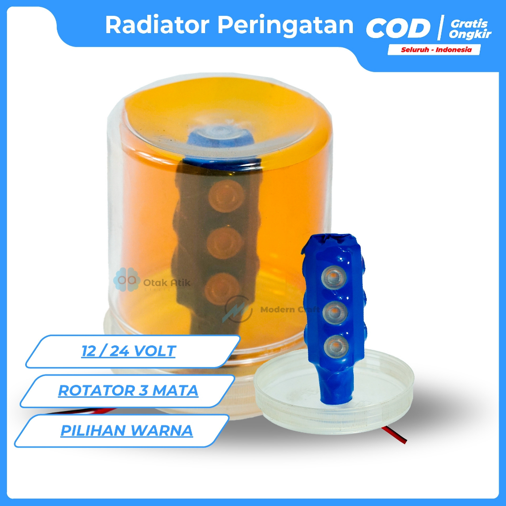 Jual Lampu rotary rotator LED peringatan truk DIY kw [12v & 24v ...