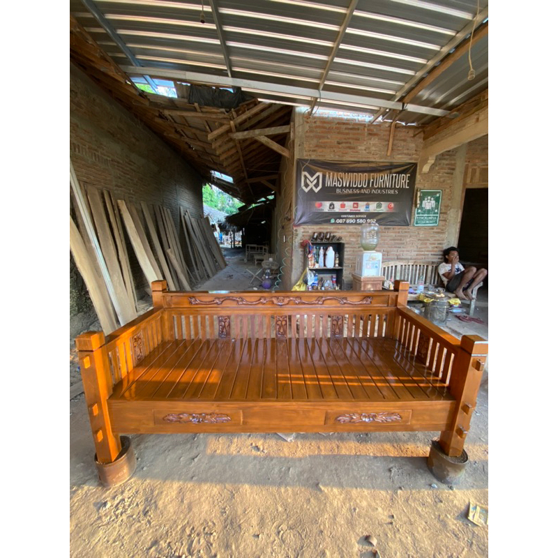 Jual bale bale minimalis kayu jati bale bale kayu jati termurah ...