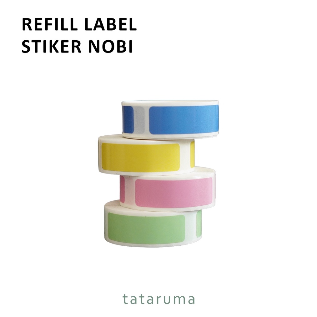 Jual TOP TATARUMA Label NOBI Refill Label Sticker Thermal Printer NOBI ...