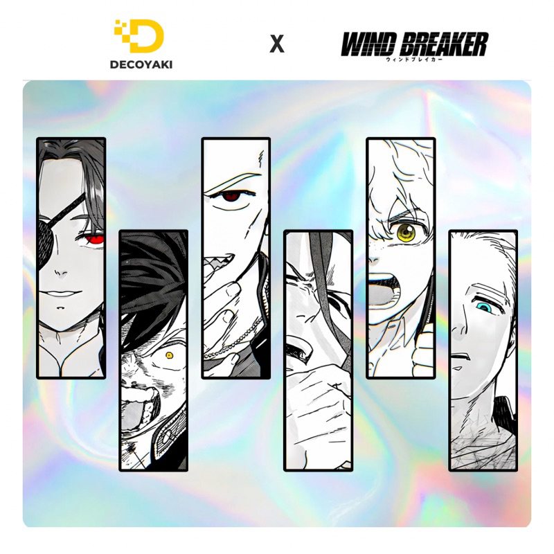Jual Sticker Slap Hologram Anime Wind Breaker, Stiker Hologram Anime ...