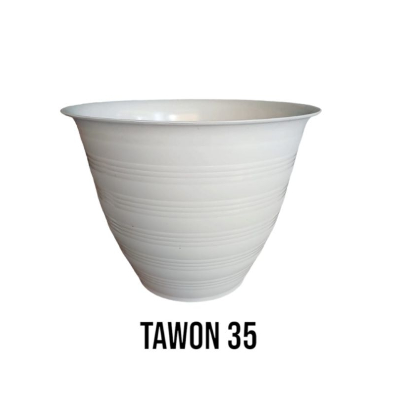 Jual Pot Bunga Besar Pot Eko Tawon 35 Warna Putih | Shopee Indonesia