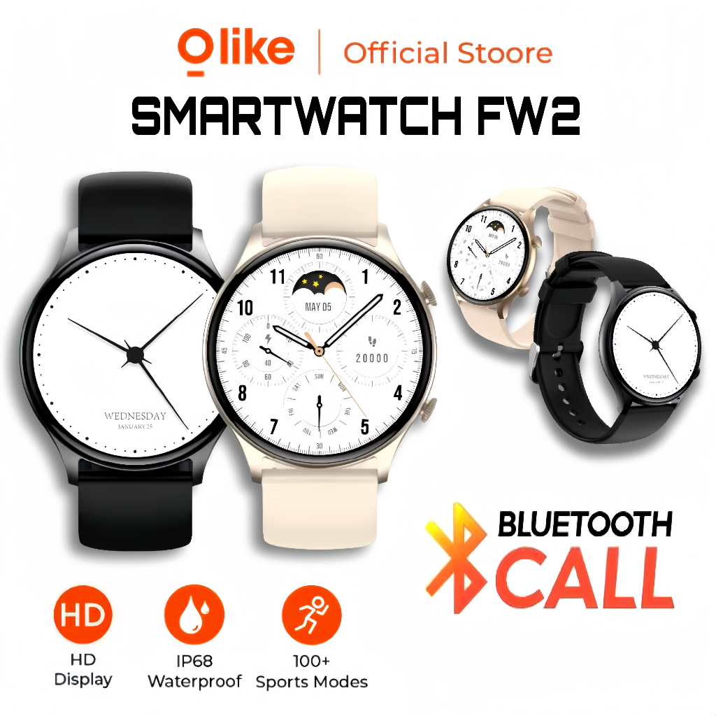 Jual OLIKE Jam Tangan Smartwatch FW2 1.39 Inch | Bluetooth Call ...