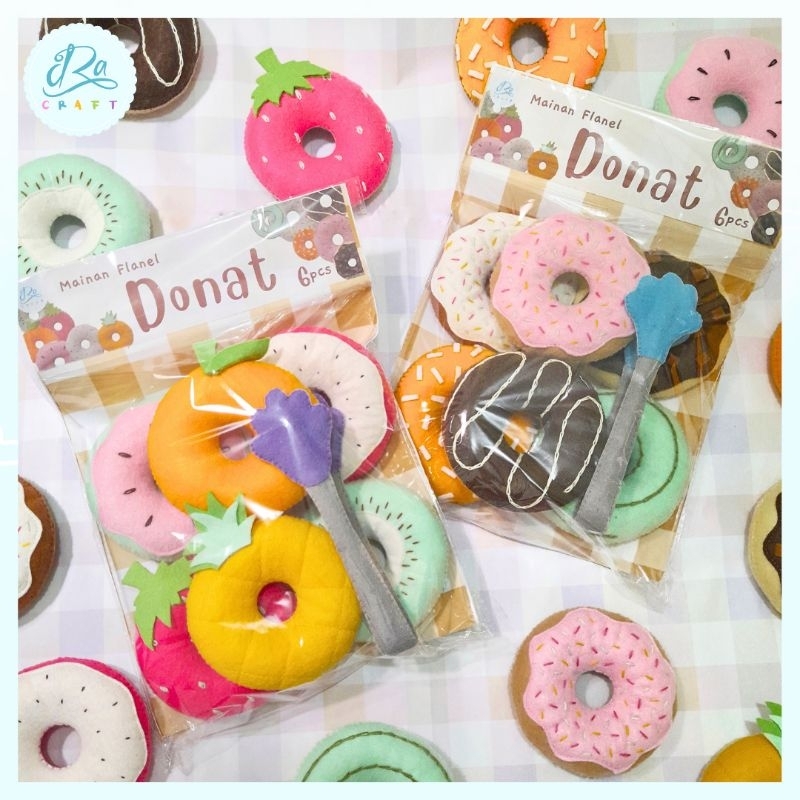 Jual Mainan Donat Flanel Free Capitan | Shopee Indonesia