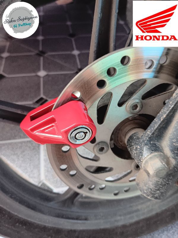 Jual Kunci Gembok Cakram Disc Lock Dislock Konci Kunci Ganda Ahm Honda Original Universal Untuk