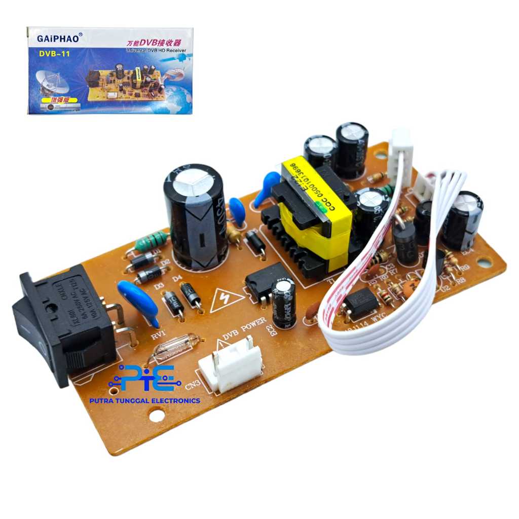 Jual Regulator Power Supply DVB Universal Dengan Switch On / Off ...