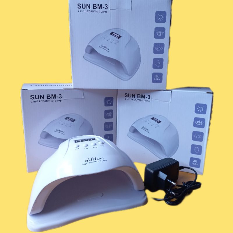 Jual Pengering kutek cat kuku pewarna kuku otomatis menyala SUN BM-3 ...