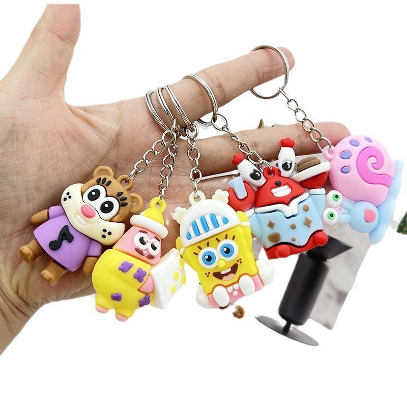 Jual GANTUNGAN KUNCI KARAKTER SPONGEBOB / KEYCHAIN RUBBER SPONGEBOB ...