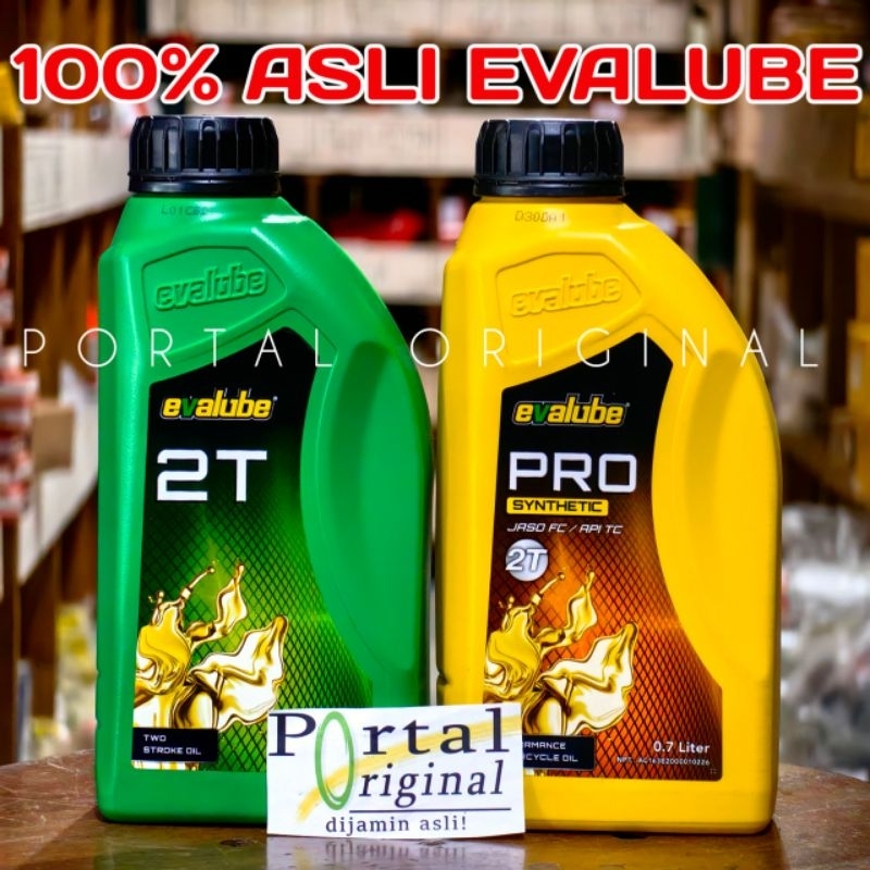 Jual Evalube 2T Pro Oli Samping 2T Motor 2 tak 0,7 liter oil racing wangi hijau kuning TB ...