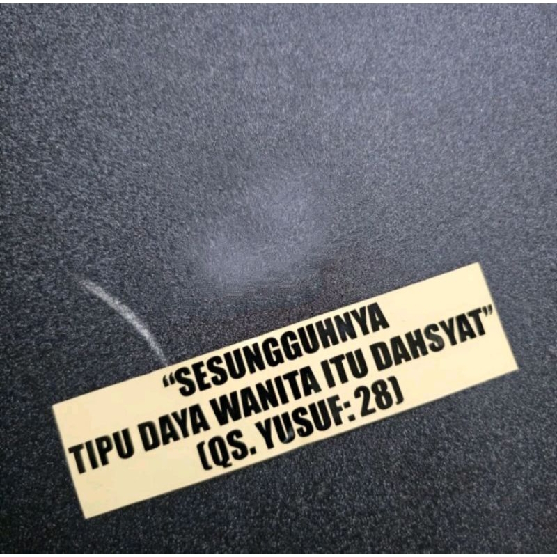 Jual Sticker SESUNGGUHNYA TIPU DAYA WANITA ITU DAHSYAT QS YUSUF 28 ...