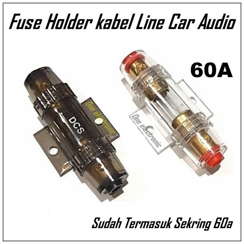 Jual Fuse Block 60A Car Audio Amplifier Termasuk Sekering Tempat ...