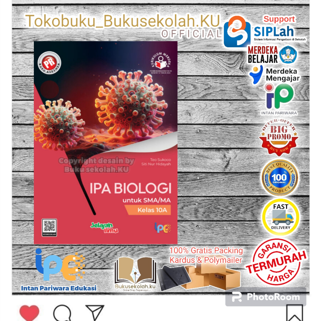 Jual diskon Buku PR interaktif Kurikulum Merdeka : PR IPA Biologi KELAS 10 SEMESTER 1, 2 Terbaru ...