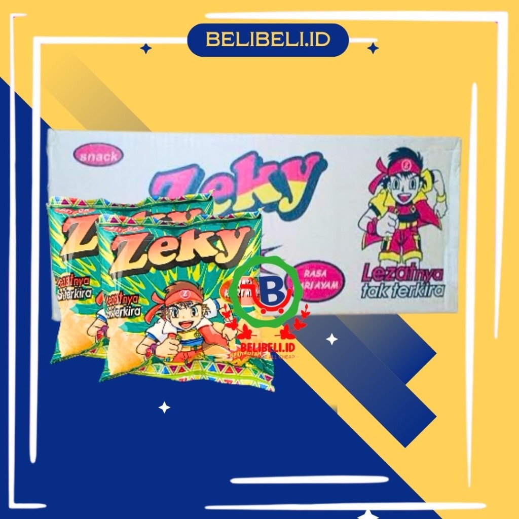 Jual Snack Chiki ciki jadul zaman dulu Berhadiah zeky rasa kari ayam 1 ...