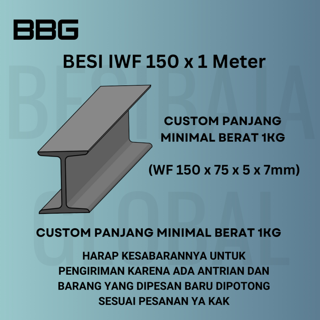 Jual BESI IWF 150 x 1M | Shopee Indonesia