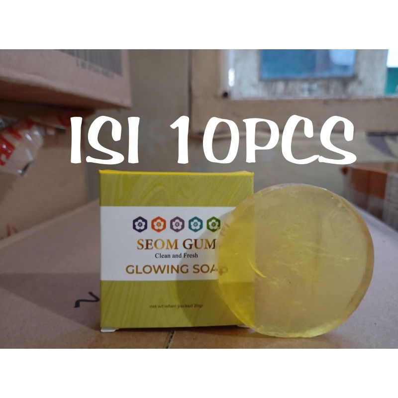 Jual (10pcs)SABUN SEOM GUM GLOWING SOAP ORIGINAL | SEOM GUM FEMININE ...
