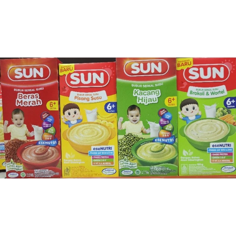 Jual SUN Bubur Sereal Susu 120gr Box - Untuk Usia 6 Bulan Ke Atas ...