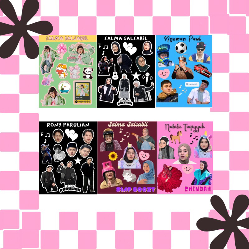Jual STICKER KISSCUT PANAROMA || NYOMAN PAUL || NABILA TAQIYYAH || RONY ...