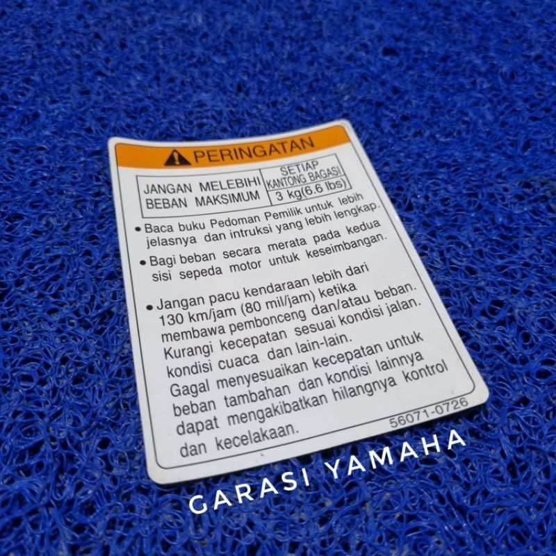 Jual Sticker peringatan sticker warning stiker warning sticker panduan ...