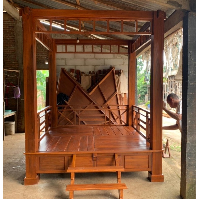 Jual Gazebo Kayu Jati Model Minimalis Terbaru | Rumah Kayu Jati | Saung ...