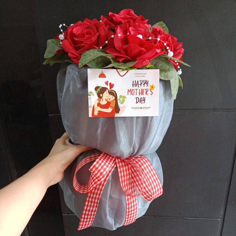 Jual BUKET BUNGA PREMIUM, ROUND BUCKET, HARI IBU, VALENTINE,GRAND ...