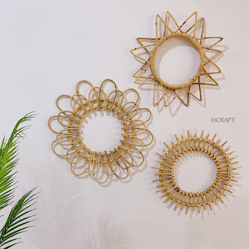 Jual Walldeco Rotan Hiasan Dinding Pajangan Dekorasi Rotan TANPA CERMIN ...