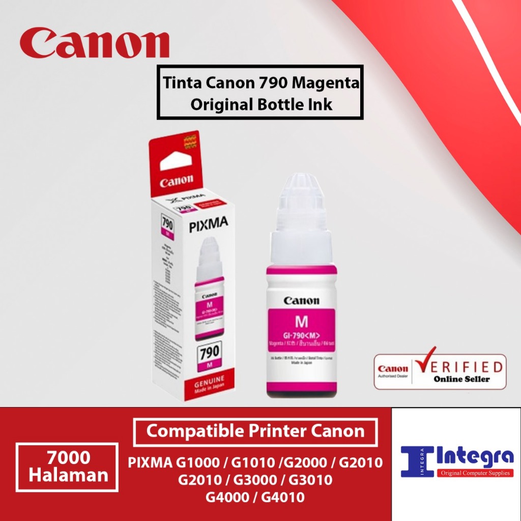 Jual Tinta Canon 790 Magenta Original Datascript Ink Bottle Tinta ...