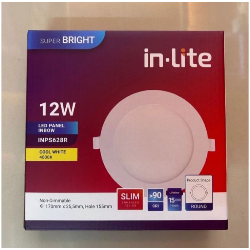 Jual Lampu Downlight panel Inbow In-Lite LED INPS628R | Shopee Indonesia
