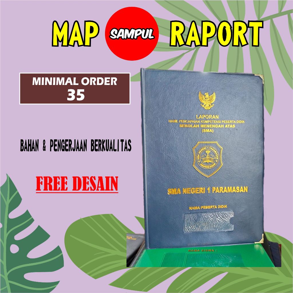 Jual MAP RAPORT | MAP IJAZAH | SAMPUL RAPORT K13 | Map kantong bening ...