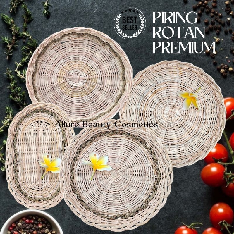 Jual PIRING ANYAMAN ROTAN GOOD QTY / PIRING MAKAN / PIRING ROTAN ...