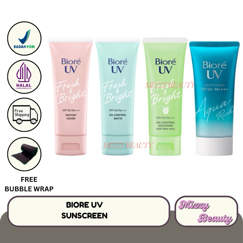 Jual [ready] Biore UV Fresh & Bright Instant Cover / Oil Control Matte Sunscreen SPF 50 PA+ ...