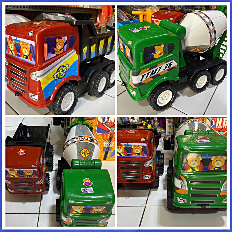Jual MAINAN MOBIL TRUCK BESAR PASIR DUMP TRUCK TRUCK MIXER MOLEN TRUK ...