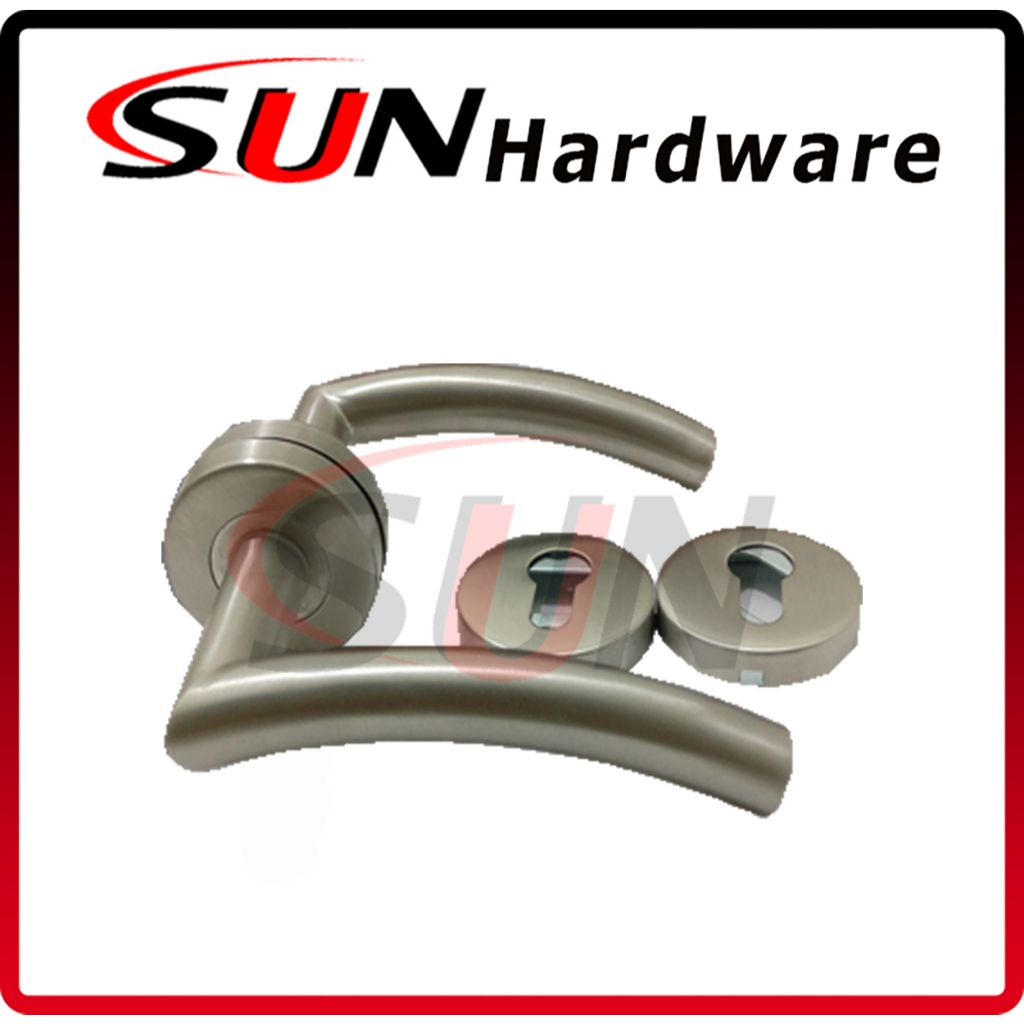 Jual Lever Handle Pintu rumah Kamar Mandi Wc Pipa Sabit Stainless ...